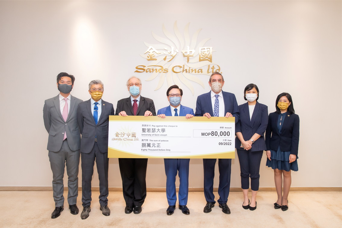 USJ receives Sands China Ltd. Fellowship 2022 – USJ Macao