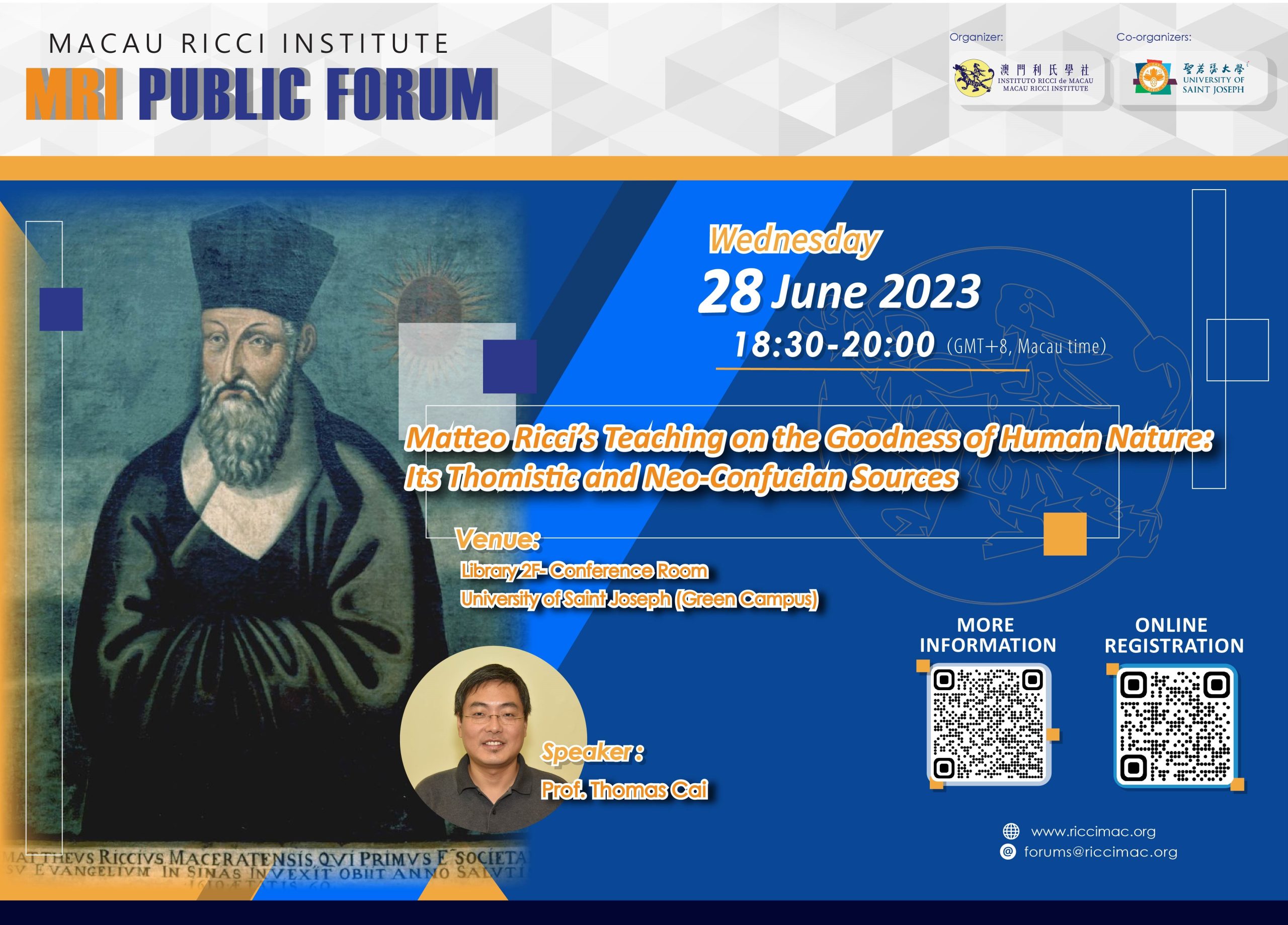MRI Public Forum | Matteo Ricci’s Teaching on the Goodness of Human ...