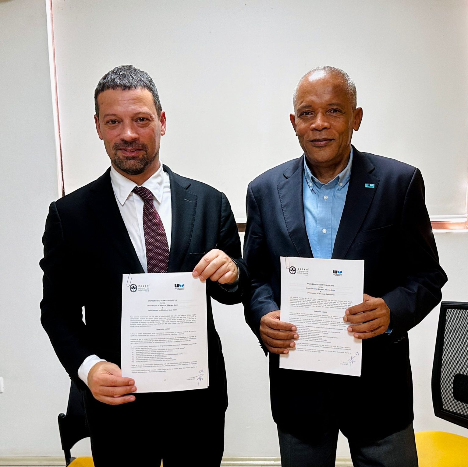 University of Saint Joseph Macao and Universidade do Mindelo Cabo Verde ...