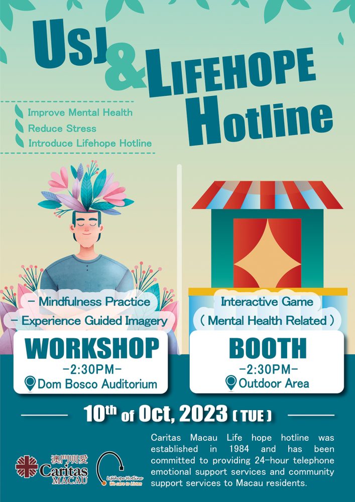 World Mental Health Day | USJ & Caritas Lifehope Hotline – USJ Macao