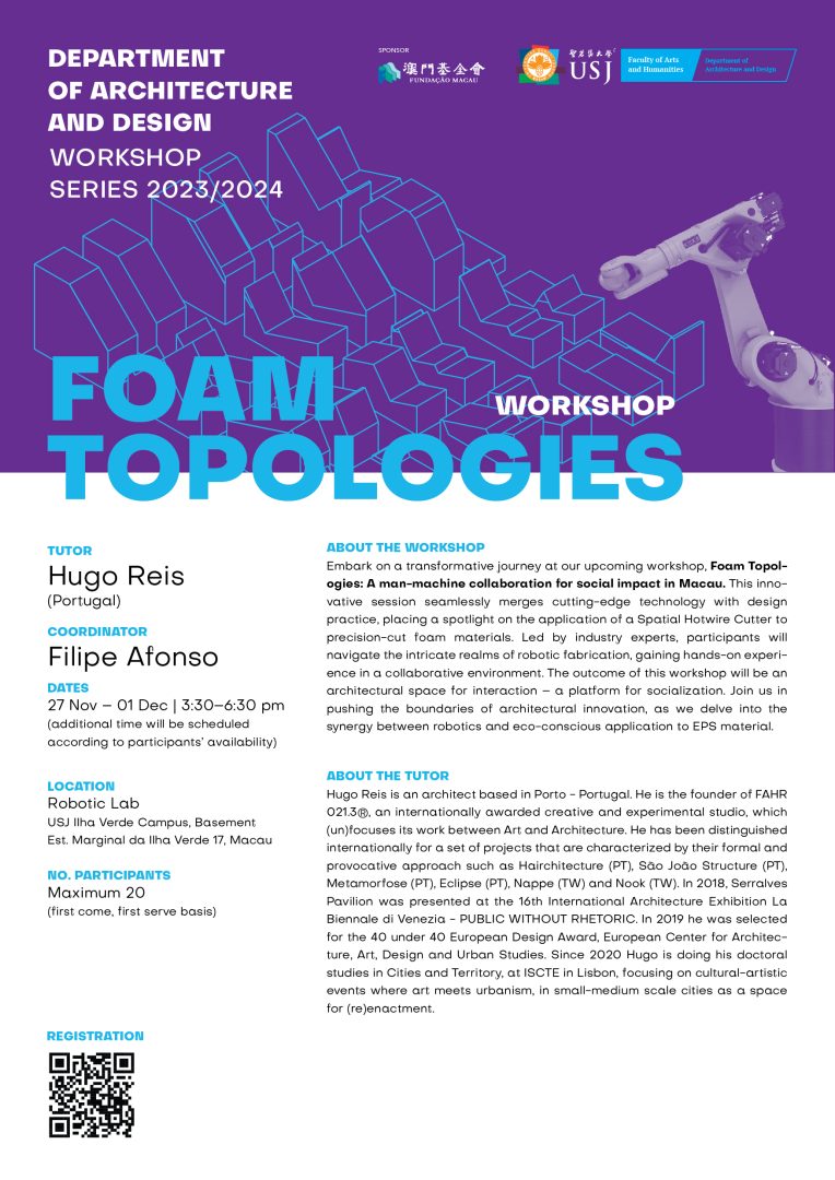 Department of Architecture and Design Workshop Series 2023-24 | FOAM ...