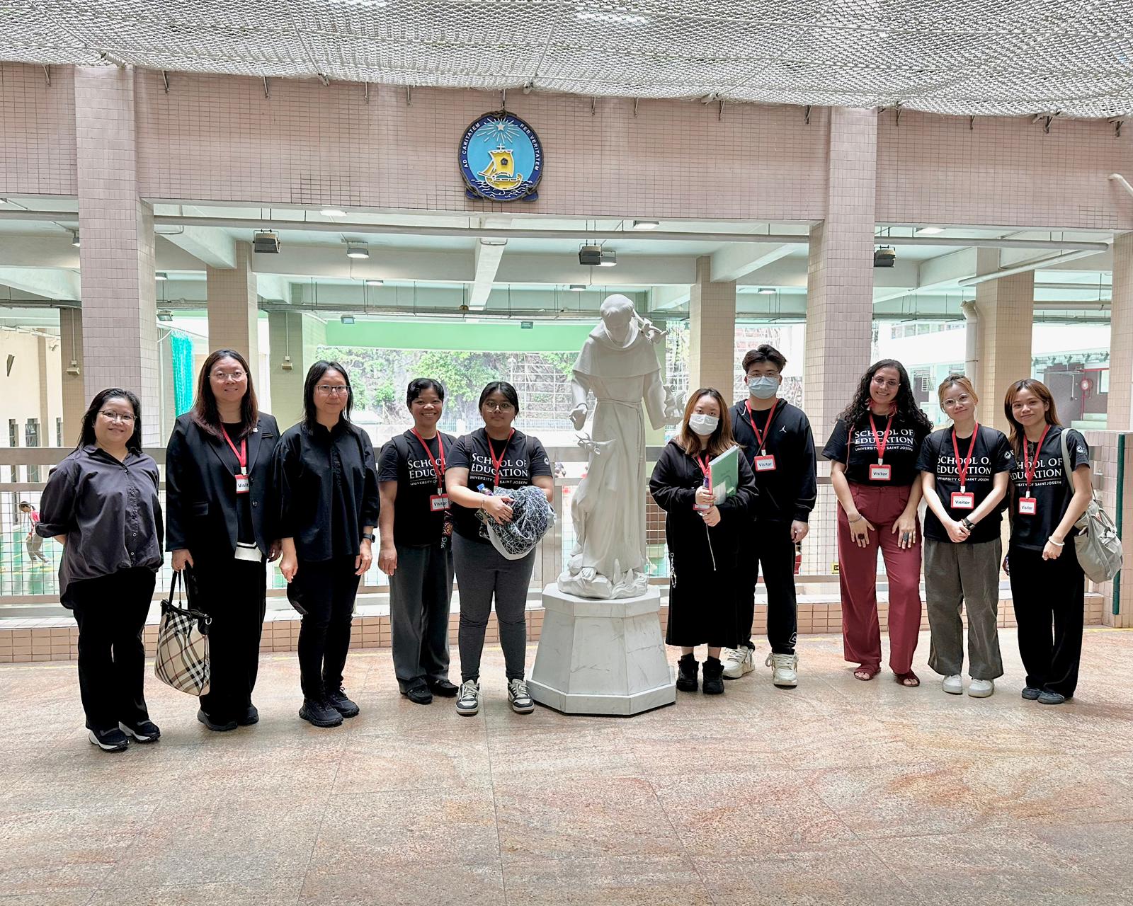 教育學院師生參訪聖羅撒英文中學STEM課堂 – USJ Macao