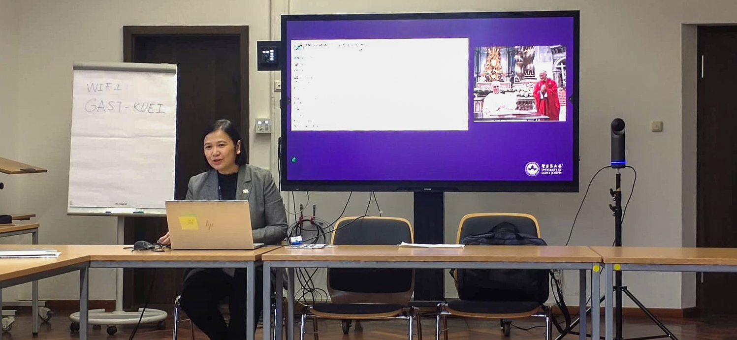 USJ Vice-Rector Dr. Teresa Loong shares USJ’s initiative on Service-Learning at VI Global ...