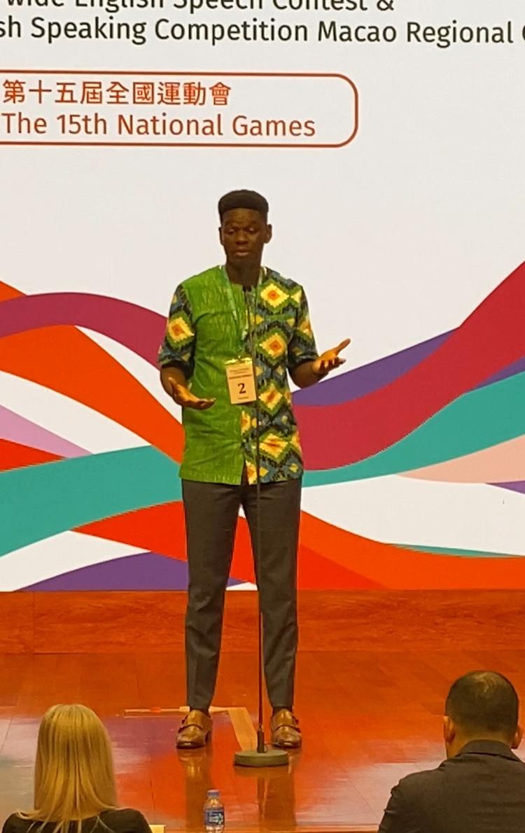 USJ Student Alidoro Chenda achieved 2nd runner up in the 2025 Macao ...